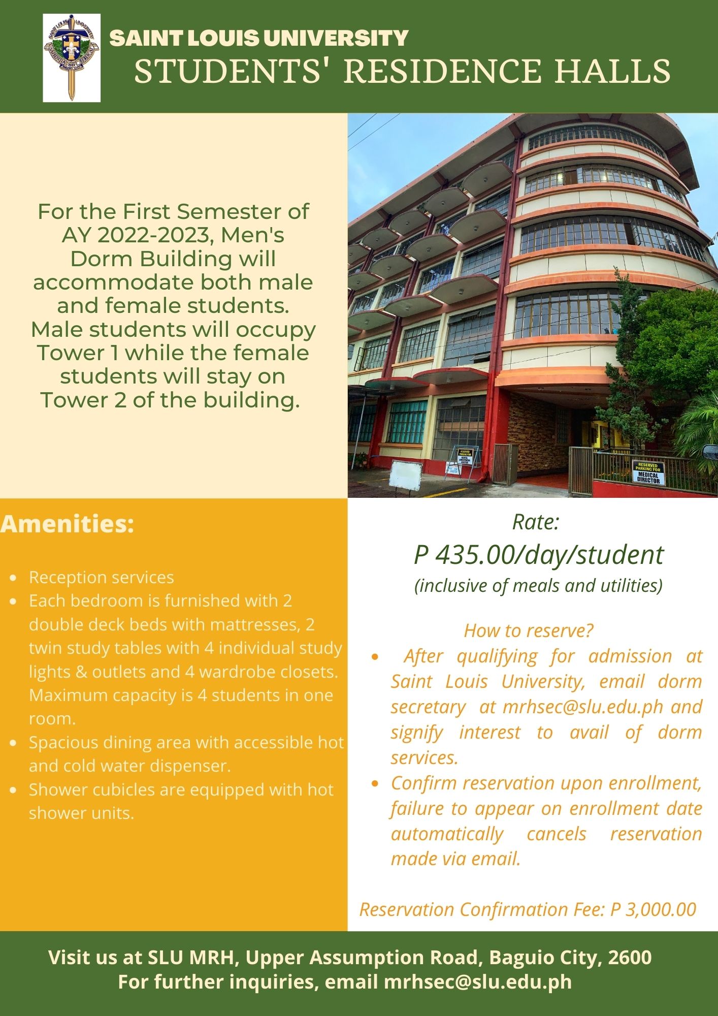 Main Campus Residence Halls - Saint Louis University, Philippines