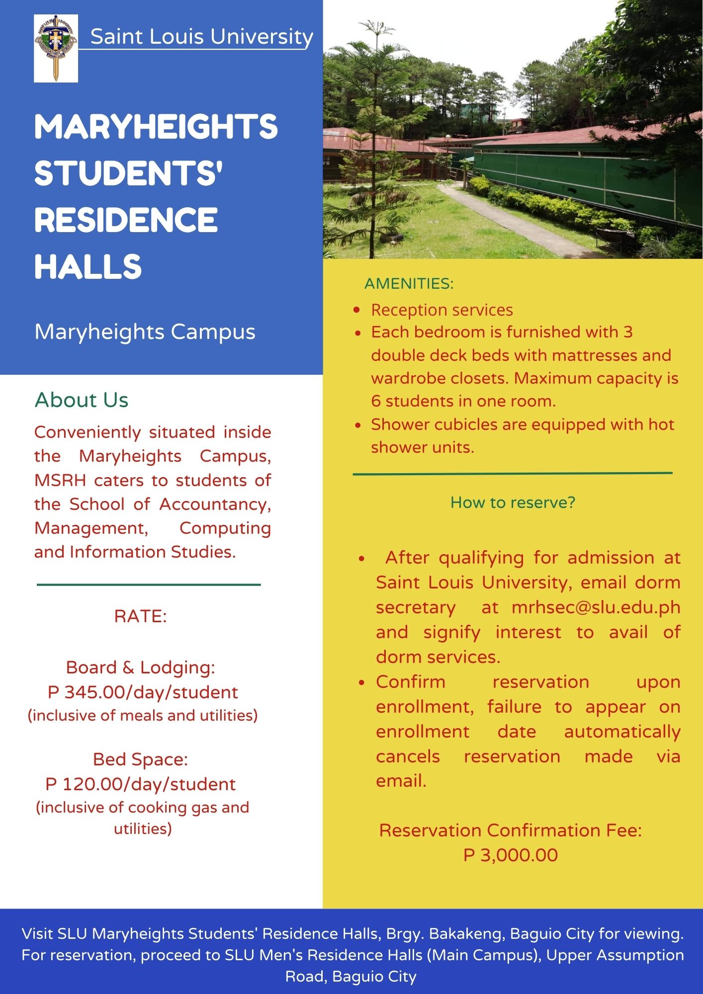 Marheights Students’ Residence Halls - Saint Louis University, Philippines