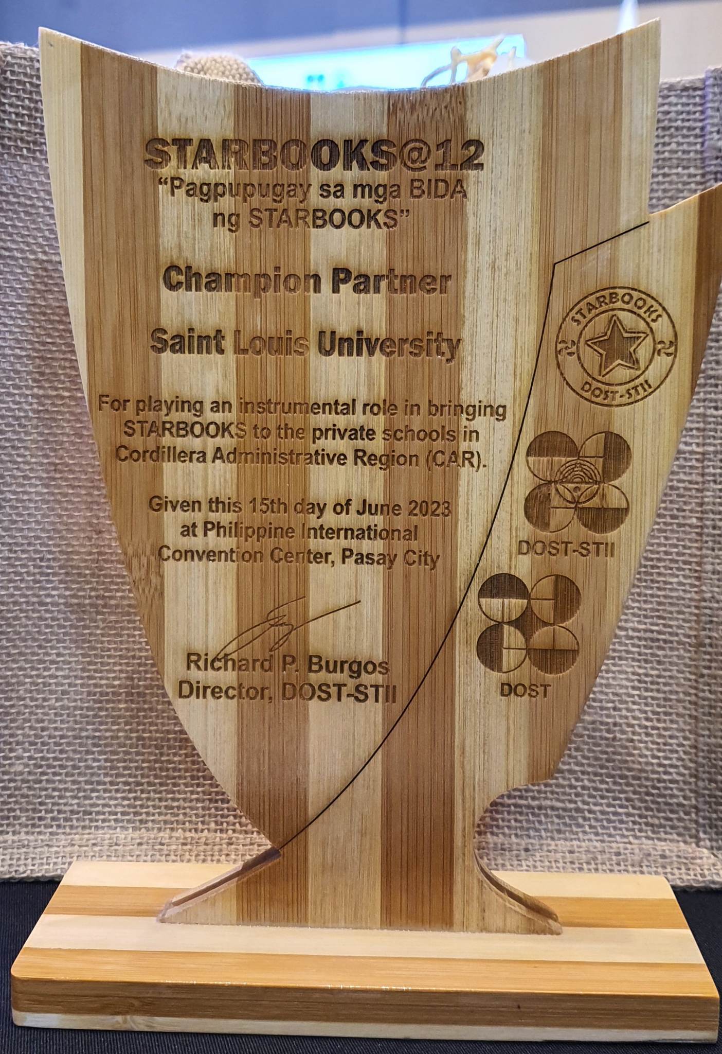 Saint Louis University is a Recipient of the DOST STARBOOKS Champion Partners Award – Saint ...