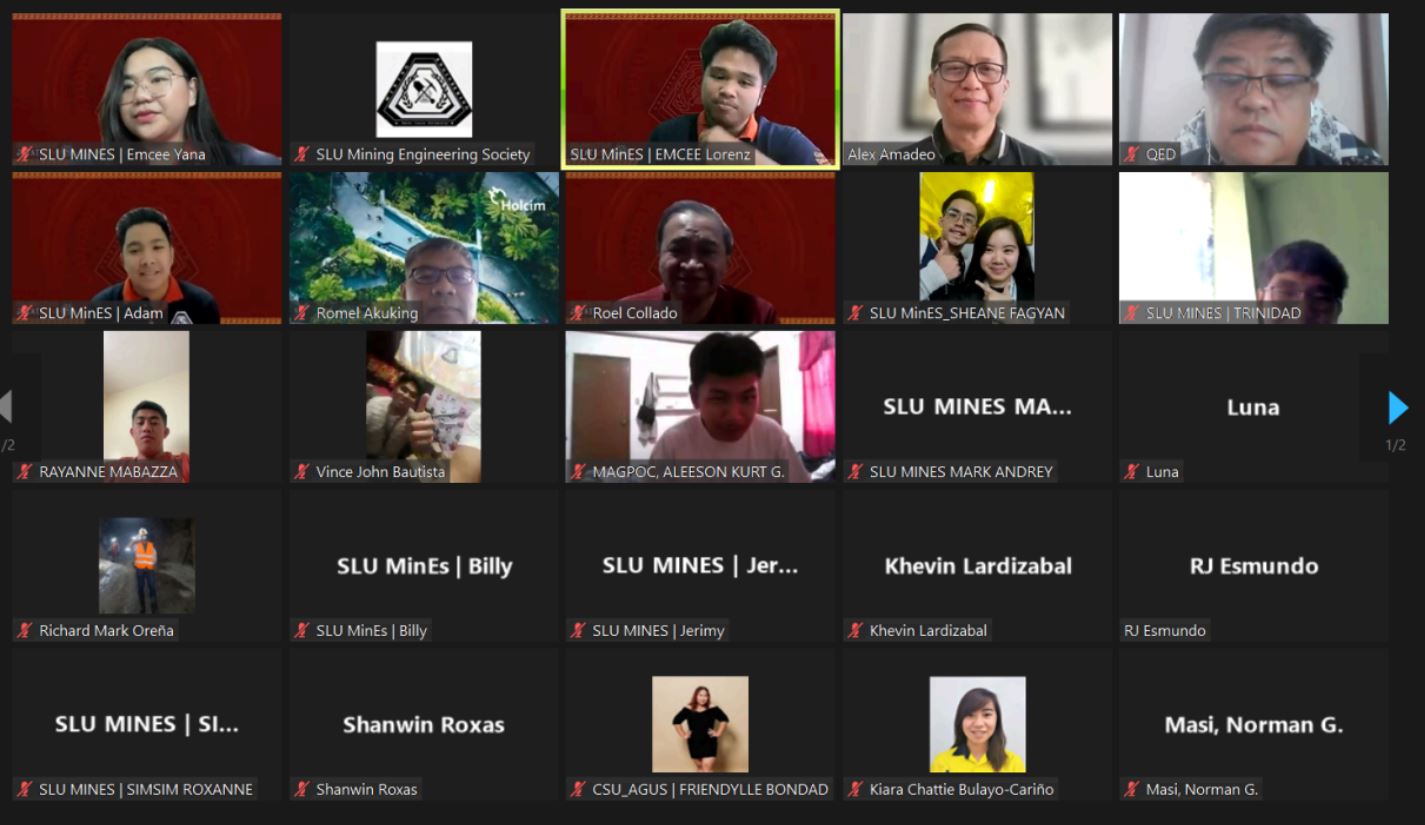 SLU MinES conducts two-day career opportunities webinar for Mining ...