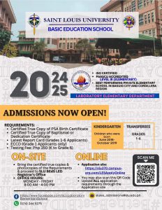 The SLU Basic Education School | BEdS - Saint Louis University, Philippines