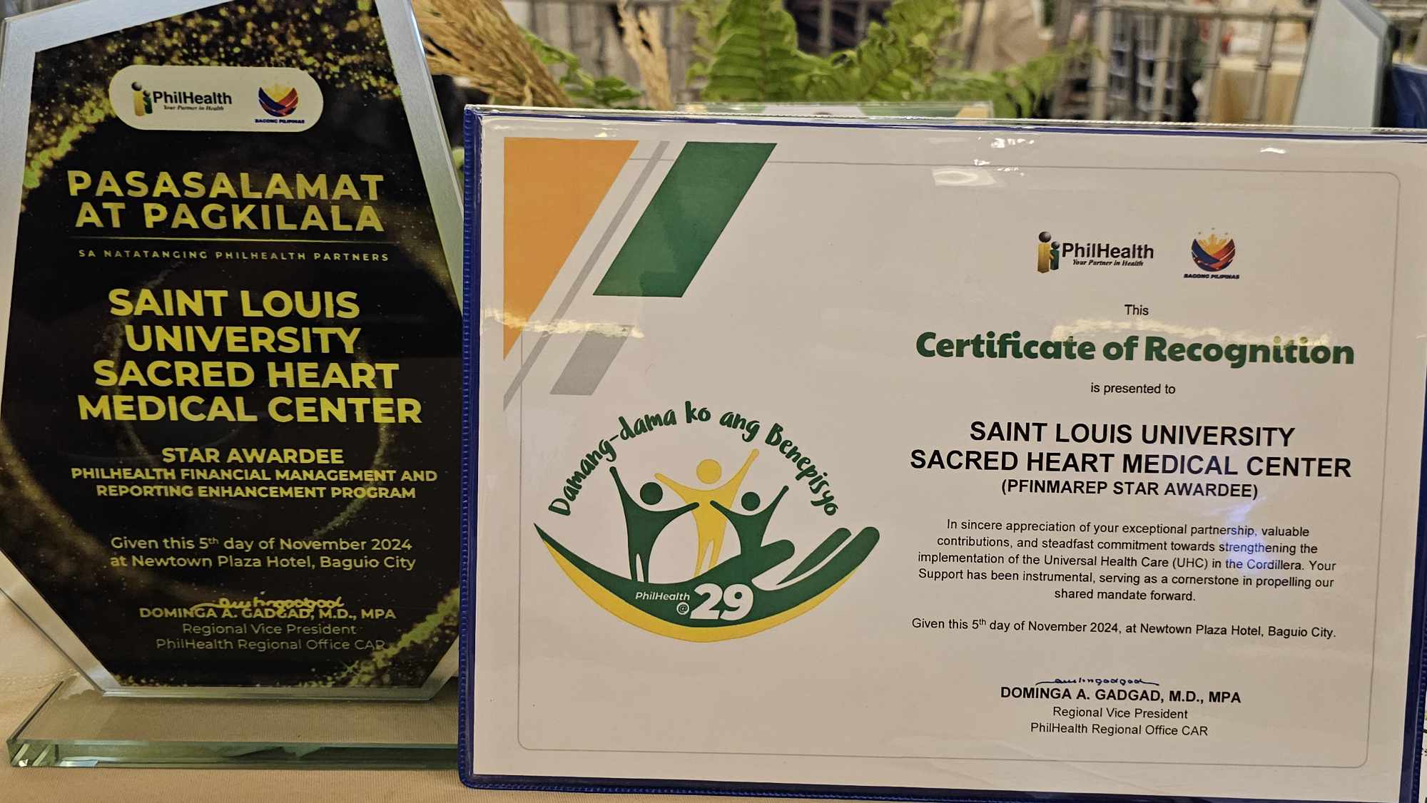SLU-SHMC receives PhilHealth Five-Star Performer Award for Excellence ...