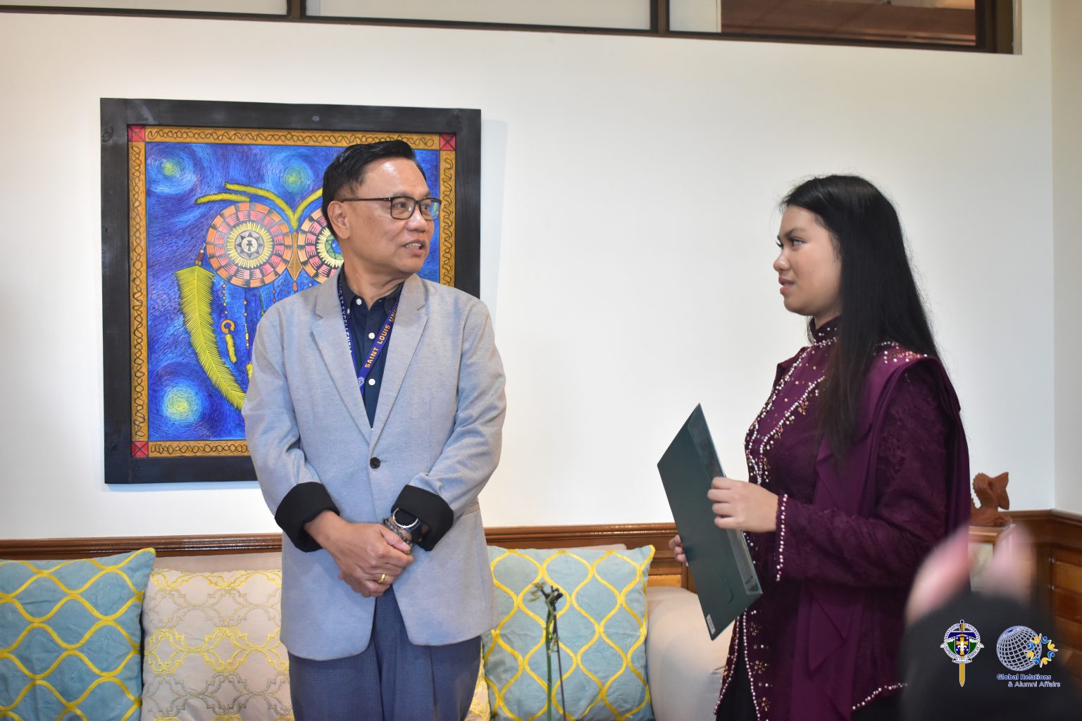 SLU STELA exchange students pay a courtesy visit to University ...